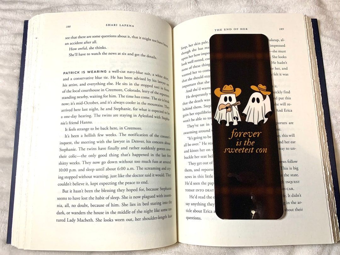 Cowboy Ghost Song Bookmark Handmade Bookmarks Laminated - Etsy
