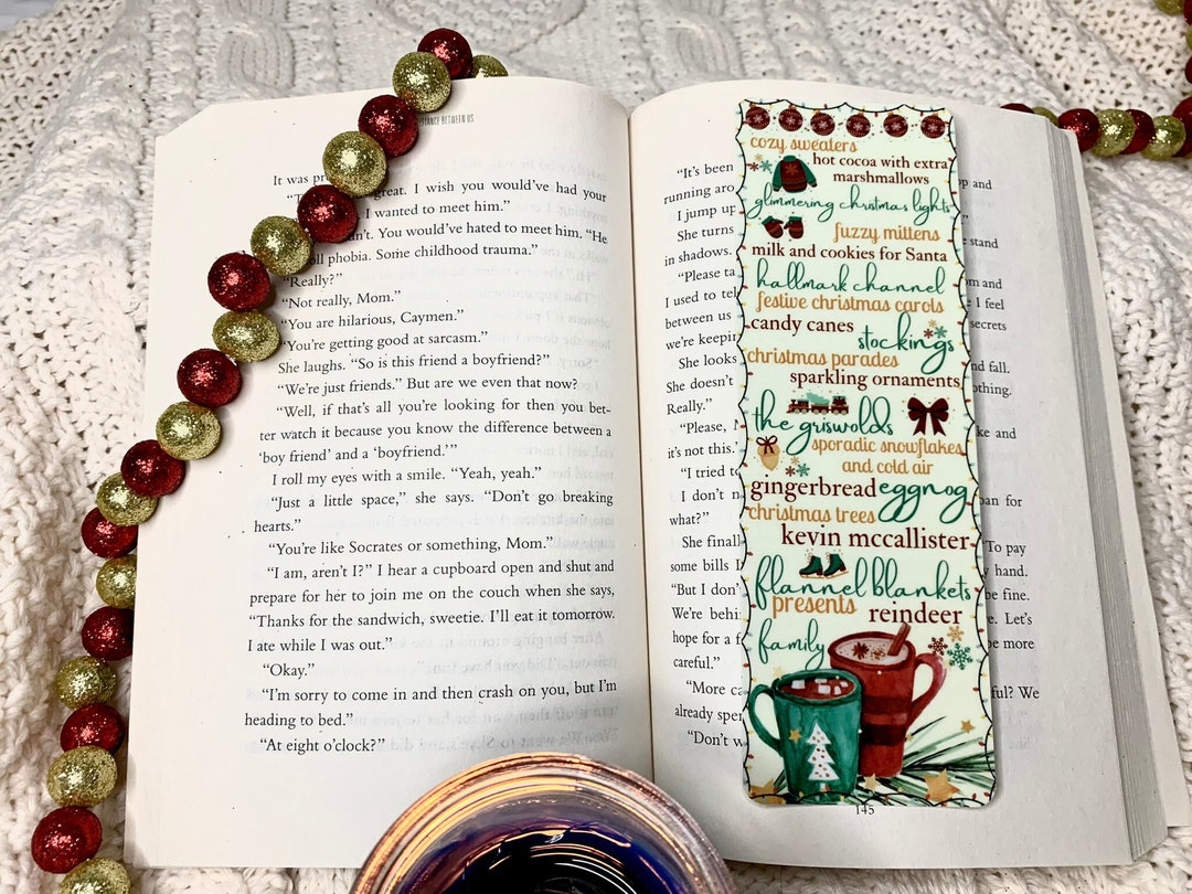 Festive Christmas List Bookmark | Handmade Bookmarks | Laminated ...