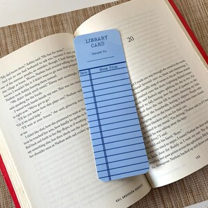 Vintage Library Card Bookmarks | Handmade Bookmarks | Laminated | Gifts ...