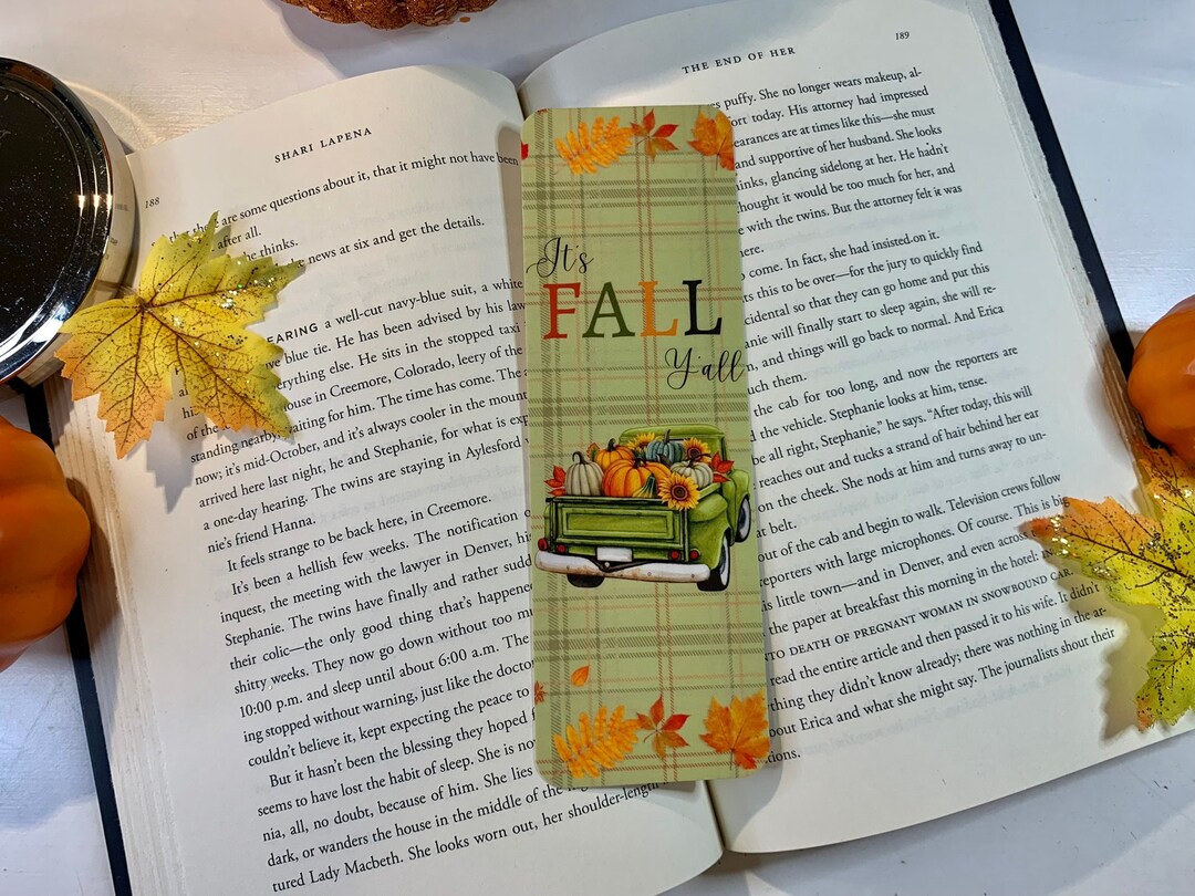 It's Fall Y'all Bookmark | Fall Pickup Truck Bookmark | Handmade ...