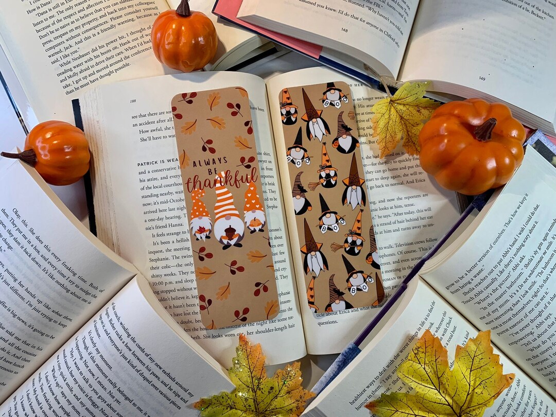 Fall Gnome Bookmarks | Individual or Set | Handmade Bookmarks ...