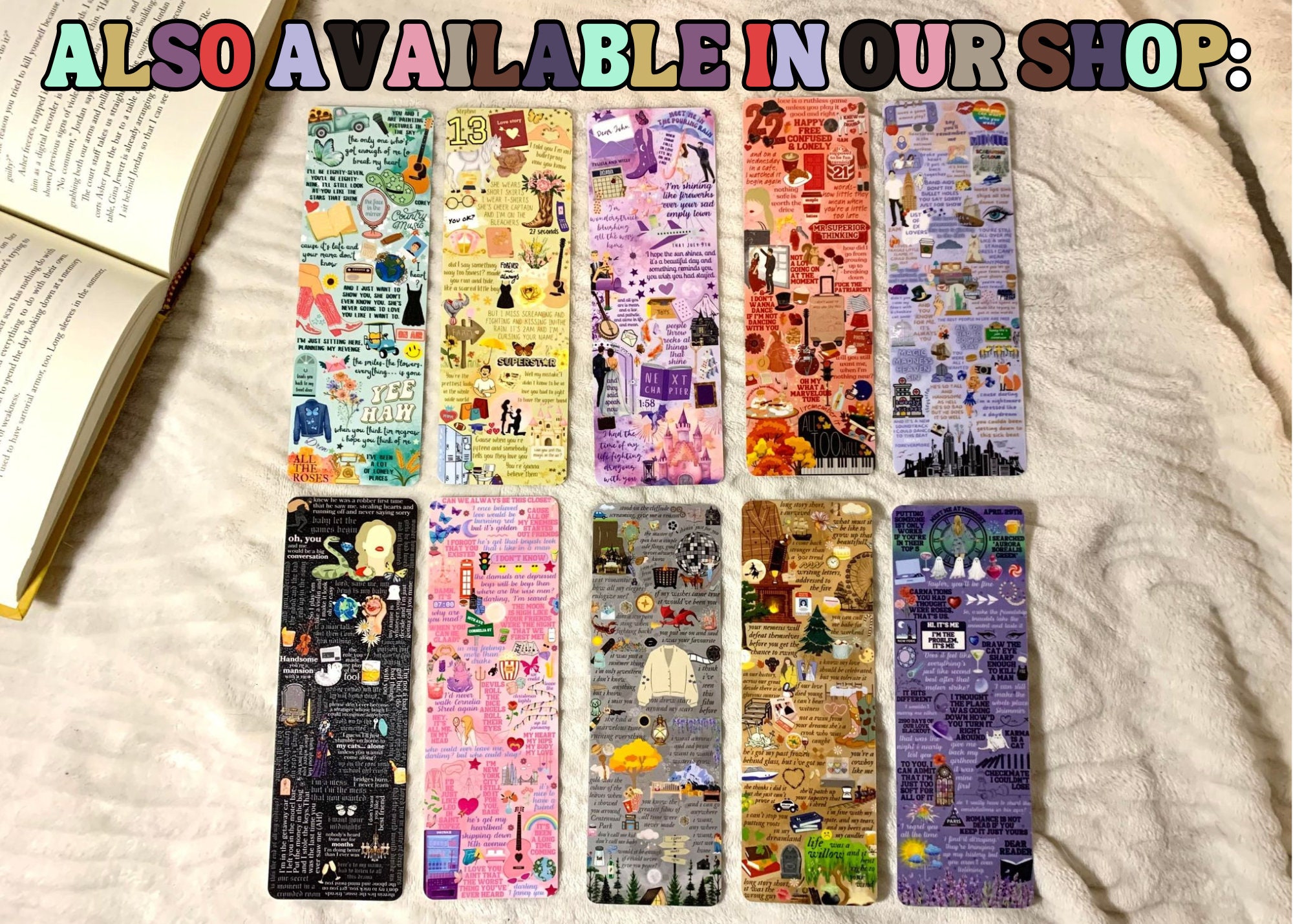 Tay's Eras Inspired bookmark | Handmade Bookmarks sold by Bored Marisa ...