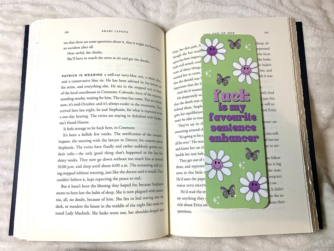 F*ck is My Favourite Sentence Enhancer Bookmark | Handmade Bookmarks ...