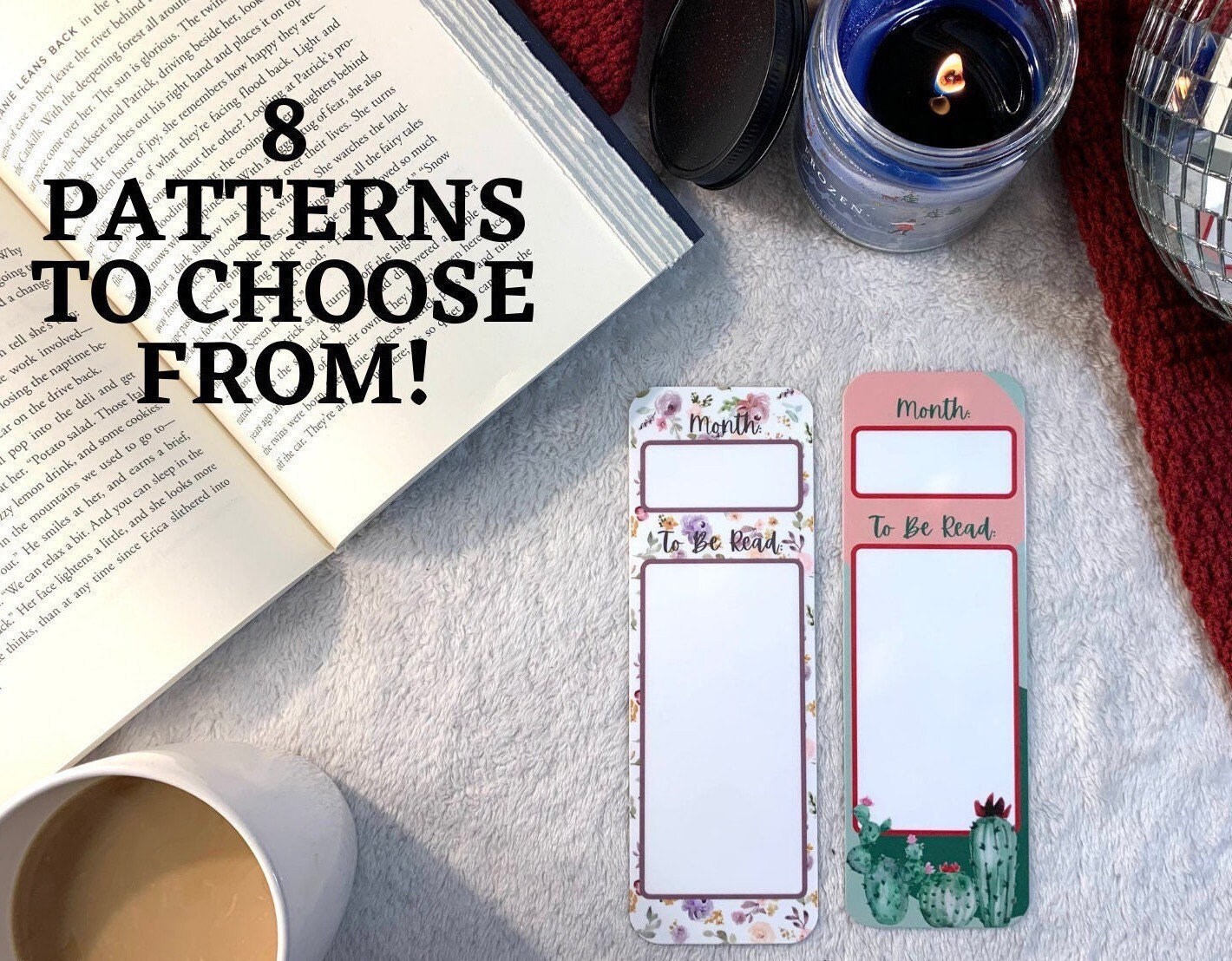 TBR Bookmarks Collection REUSABLE Handmade Bookmarks | Etsy