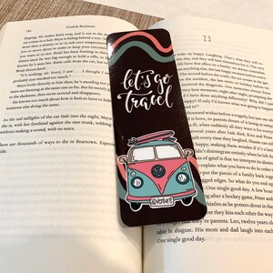 Vintage Let's Go Travel Bookmark | Handmade Bookmarks | Laminated ...