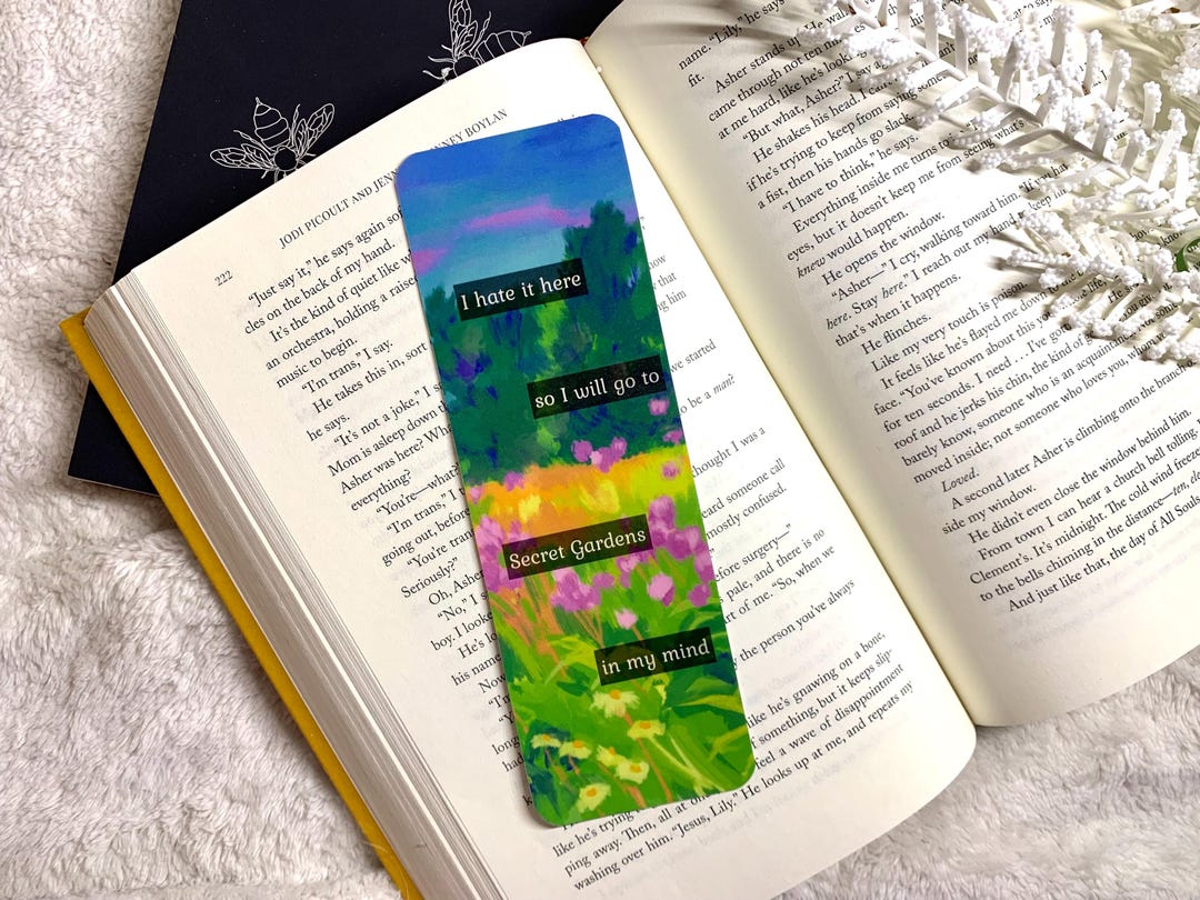 Secret Gardens Bookmark | Handmade Bookmarks | Laminated | Gift for ...