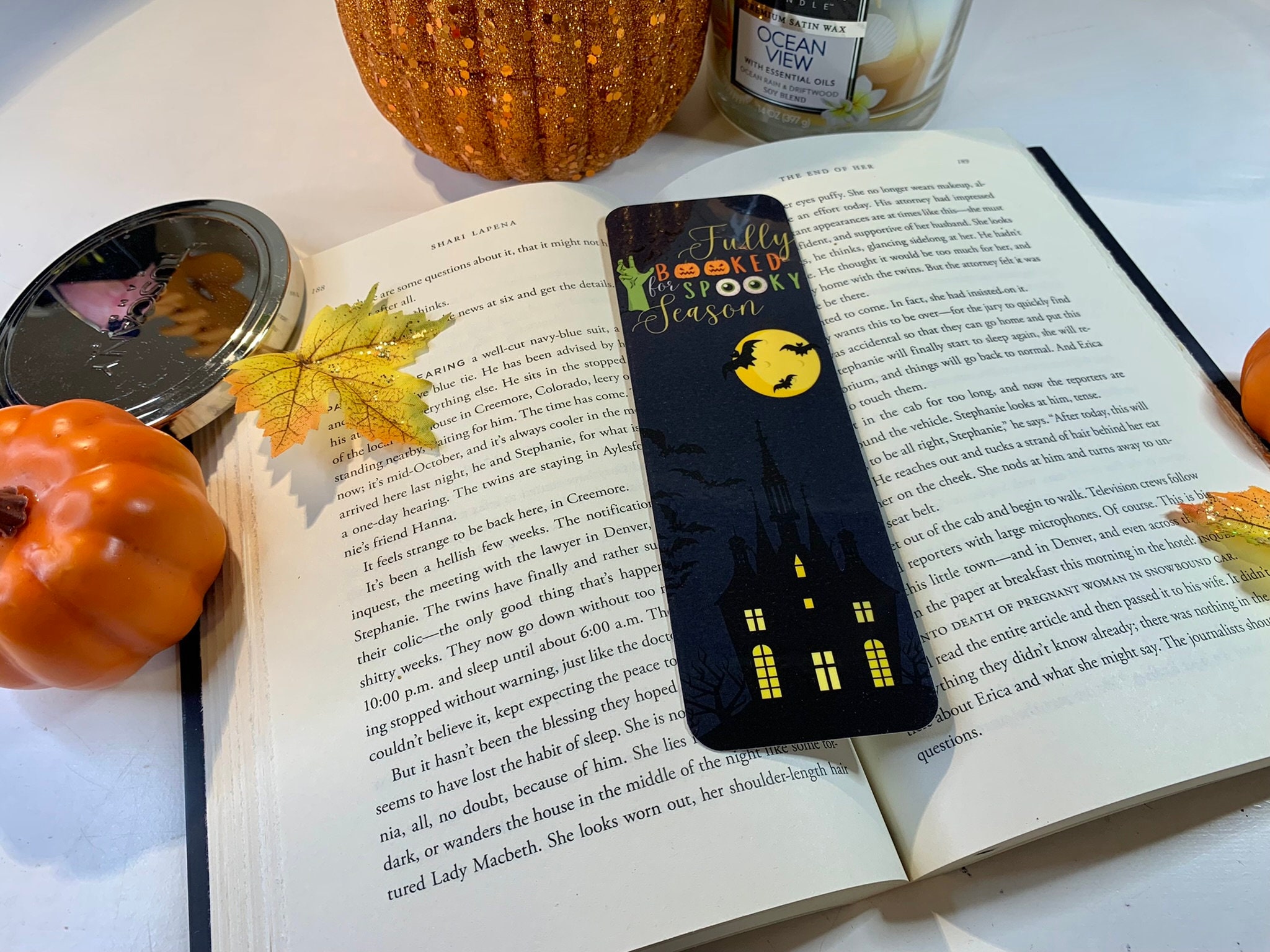 Spooky Season Haunted House Bookmark Halloween Bookmark - Etsy
