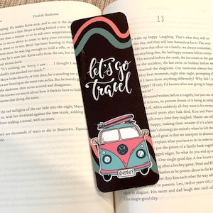 Vintage Let's Go Travel Bookmark | Handmade Bookmarks | Laminated ...