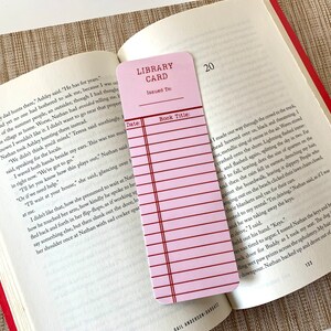 Vintage Library Card Bookmarks | Handmade Bookmarks | Laminated | Gifts ...
