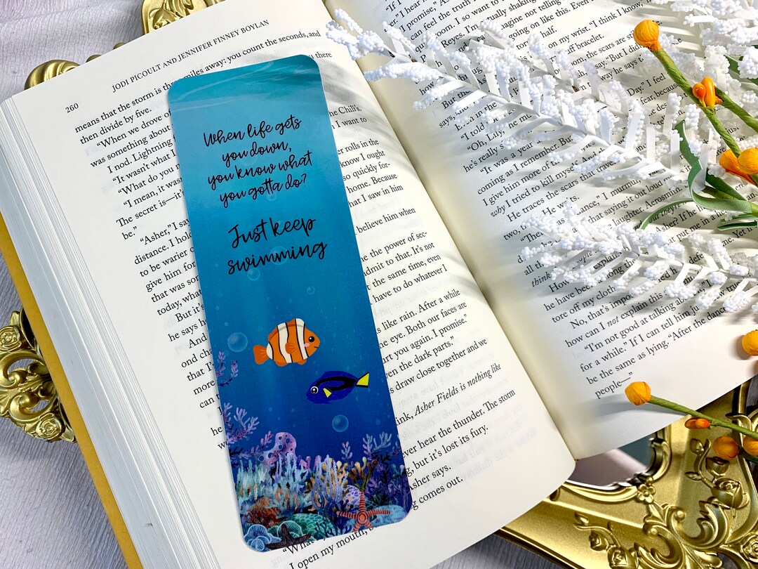 Fish Friends Swimming Bookmark | Handmade Bookmarks | Laminated | Gifts ...