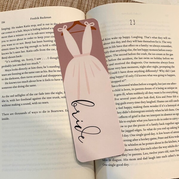 Wedding Bookmark - Etsy