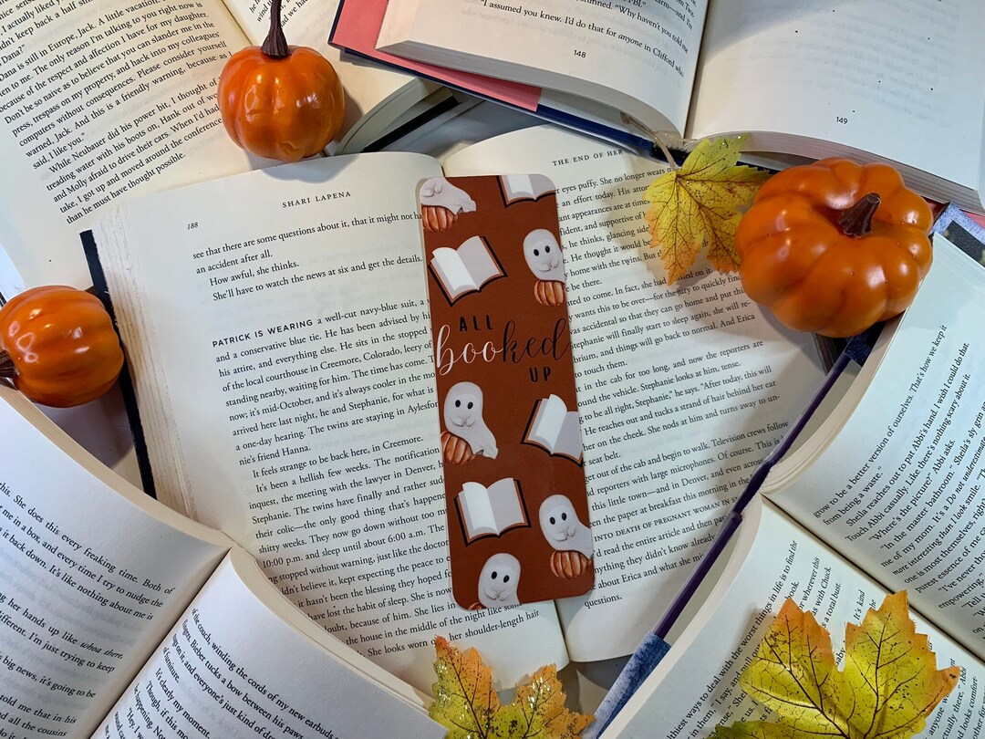 All Booked up Ghost Bookmark | Halloween Bookmark | Fall Bookmarks ...