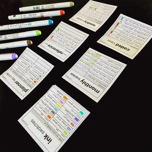 SNB12 | Printable Sticky Notes | Bundle 12 | BOLD | Coded Inbox ...