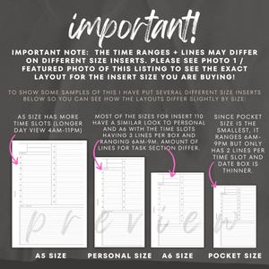 110 | Day on 1 Page | DO1P | Timed Schedule | Undated | Printable ...