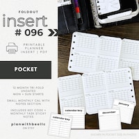 Weekly Plan Insert Pocket Size Printable, Planner Insert for Pocket ...