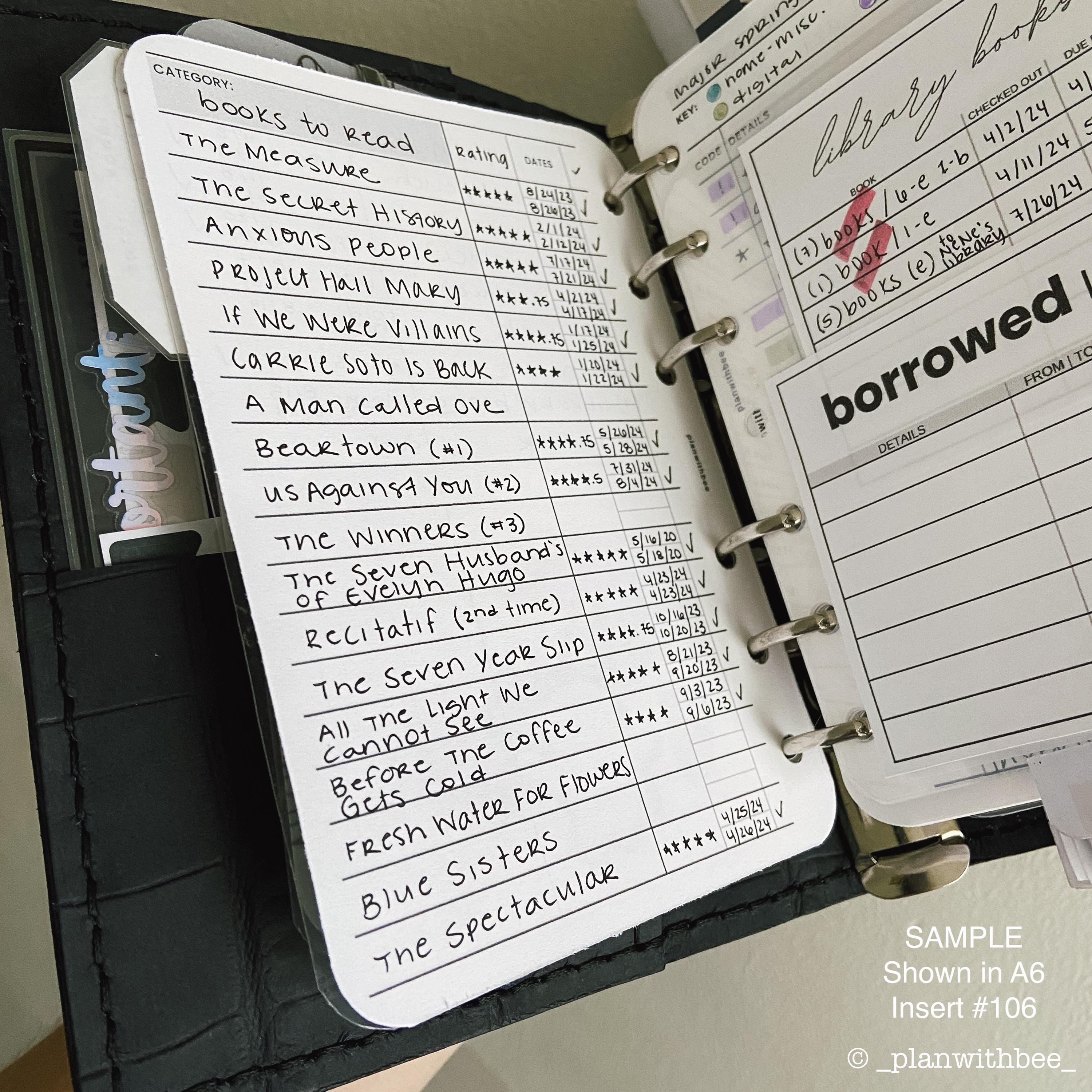106 | General Tracker Log | Wide Lines | Vertical Tracker | Printable ...