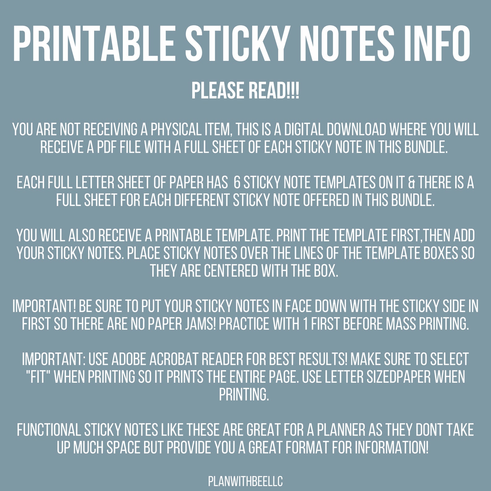 043 | Coded Inbox System | Coded Inbox Insert + Printable Sticky Note ...