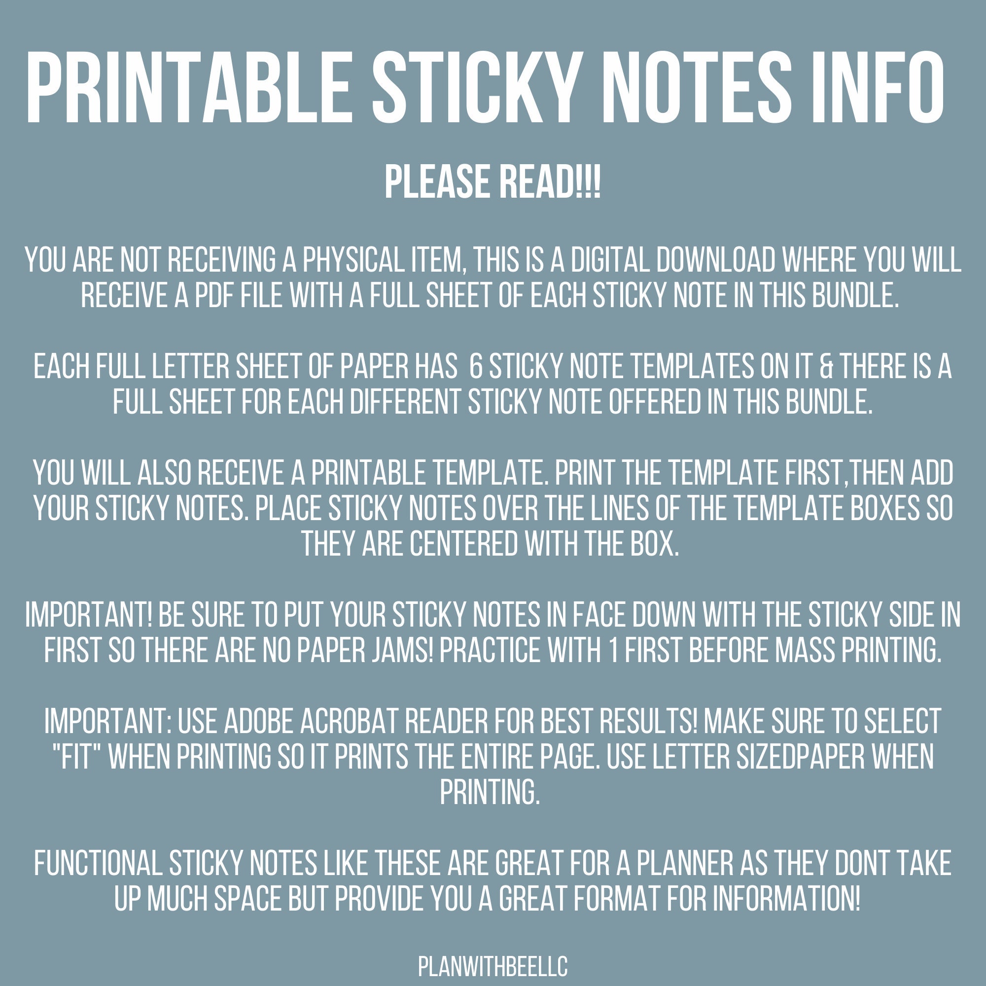 043 | Coded Inbox System | Coded Inbox Insert + Printable Sticky Note ...