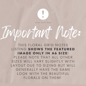 069 | Bold Wildflower Notes Bundle | Grid Notes & Sticky Notes ...