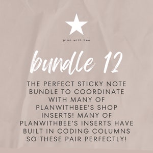 SNB12 | Printable Sticky Notes | Bundle 12 | BOLD | Coded Inbox ...