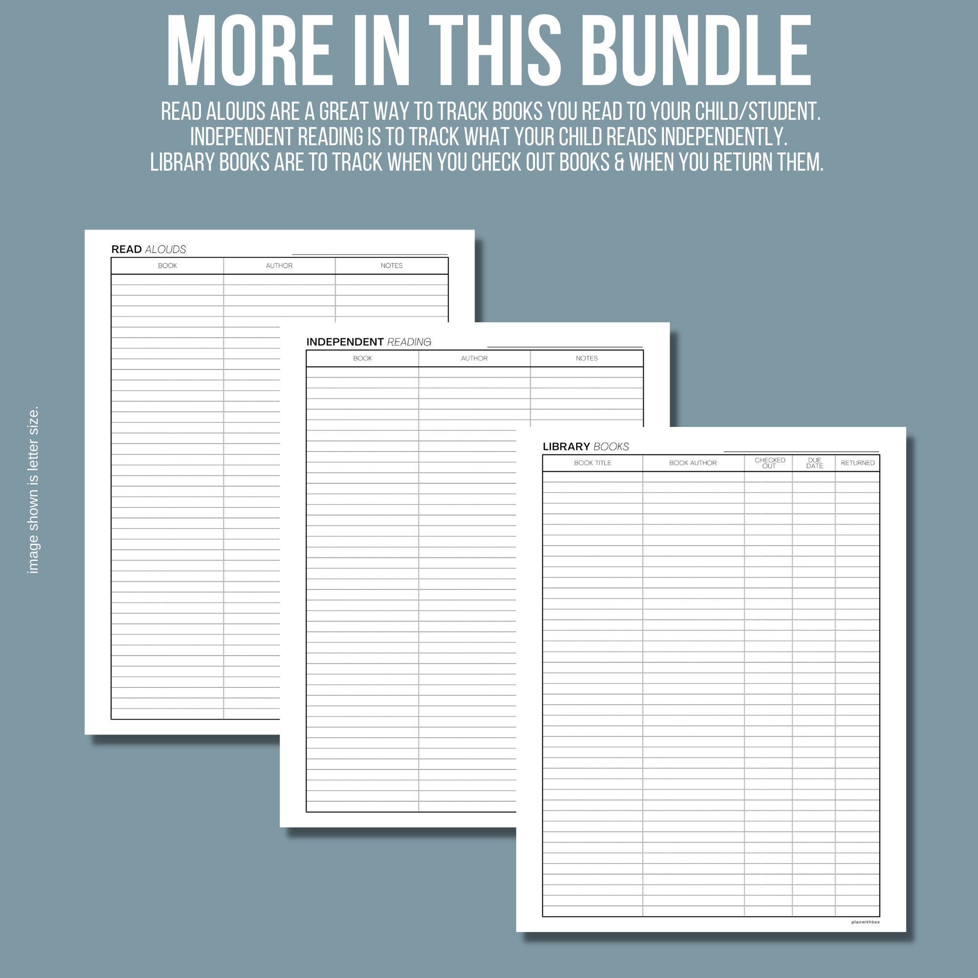 071 | Homeschool Teacher Bundle | Lesson Planner | Printable Planner ...