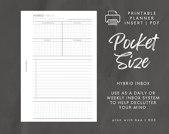 024 Medical Information Overview Printable Planner Insert POCKET Plan ...