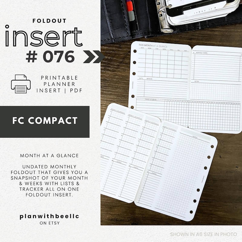 2026 Calendar Snapshot - Etsy