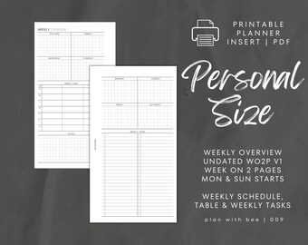 065 Promo Code Log Printable Planner Insert A5 Plan - Etsy