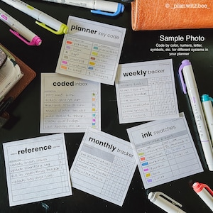 SNB12 | Printable Sticky Notes | Bundle 12 | BOLD | Coded Inbox ...