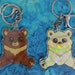 Double Side Acrylic Bear Fluffy Cub Animal ABC keychain - Etsy