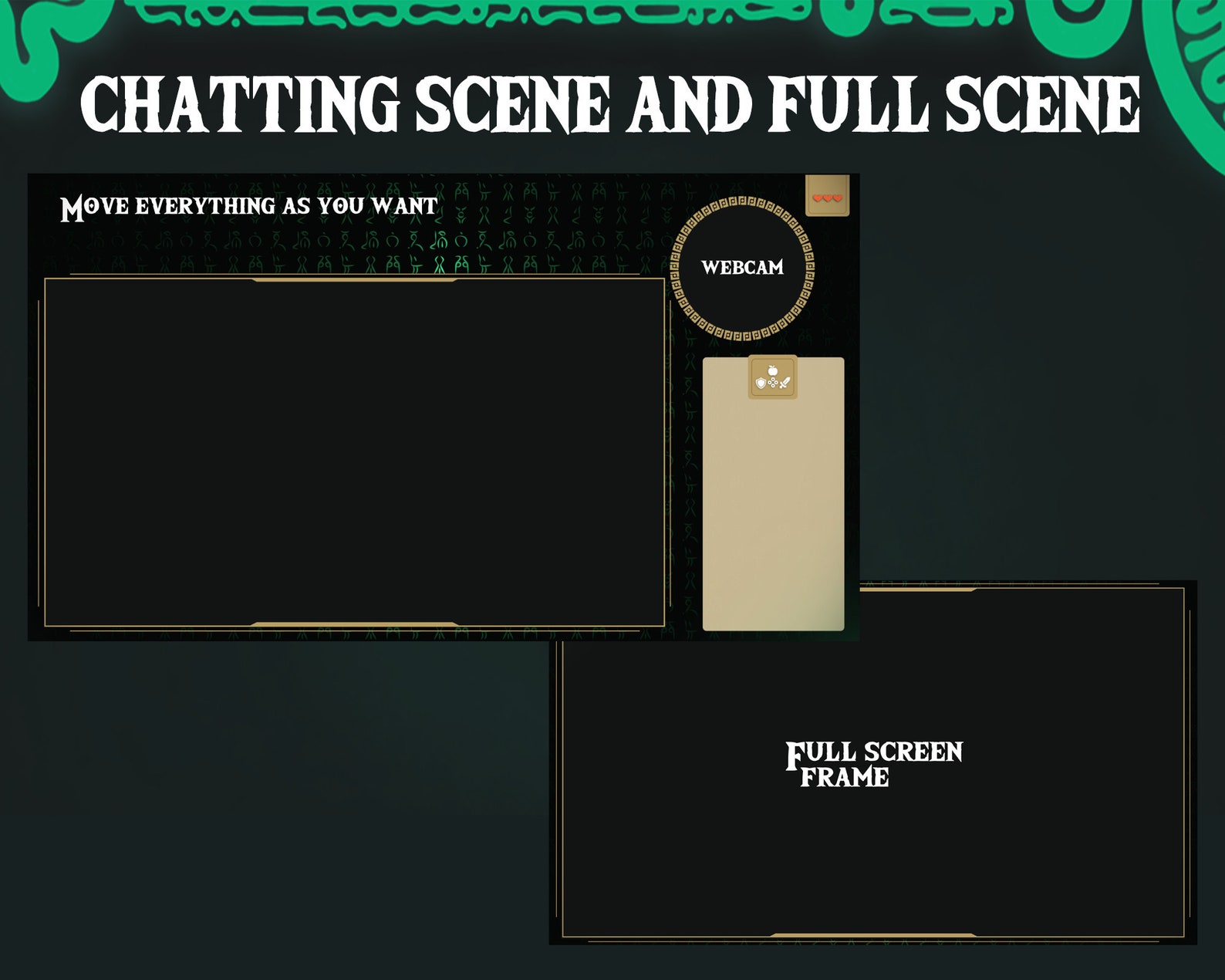 ZELDA Tears of the Kingdom Twitch Overlay Pack - Animated Screens ...