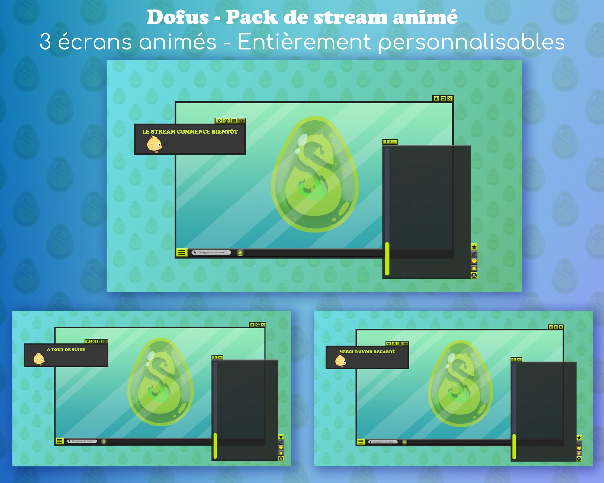 Dofus Twitch Animated Streaming Pack Overlays Animated Scenes Fully ...