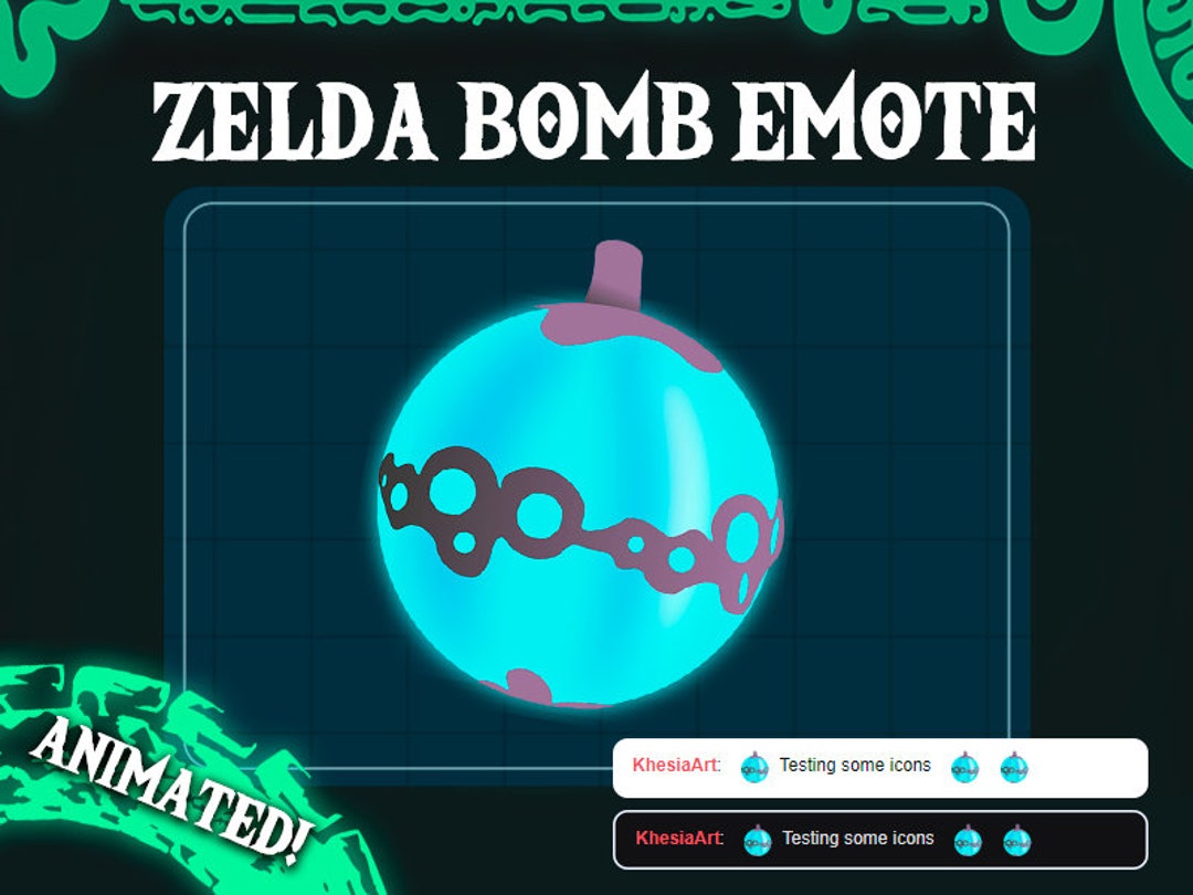 ZELDA Animated Emote Bomb Explosion TOTK BOTW Twitch & Discord ...
