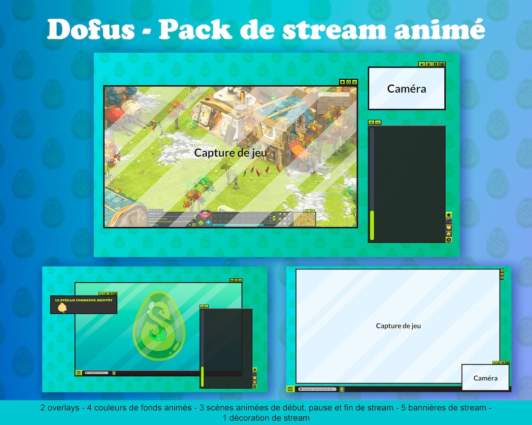 Dofus – Twitch Animated Streaming Pack – Overlays – Animated Scenes ...