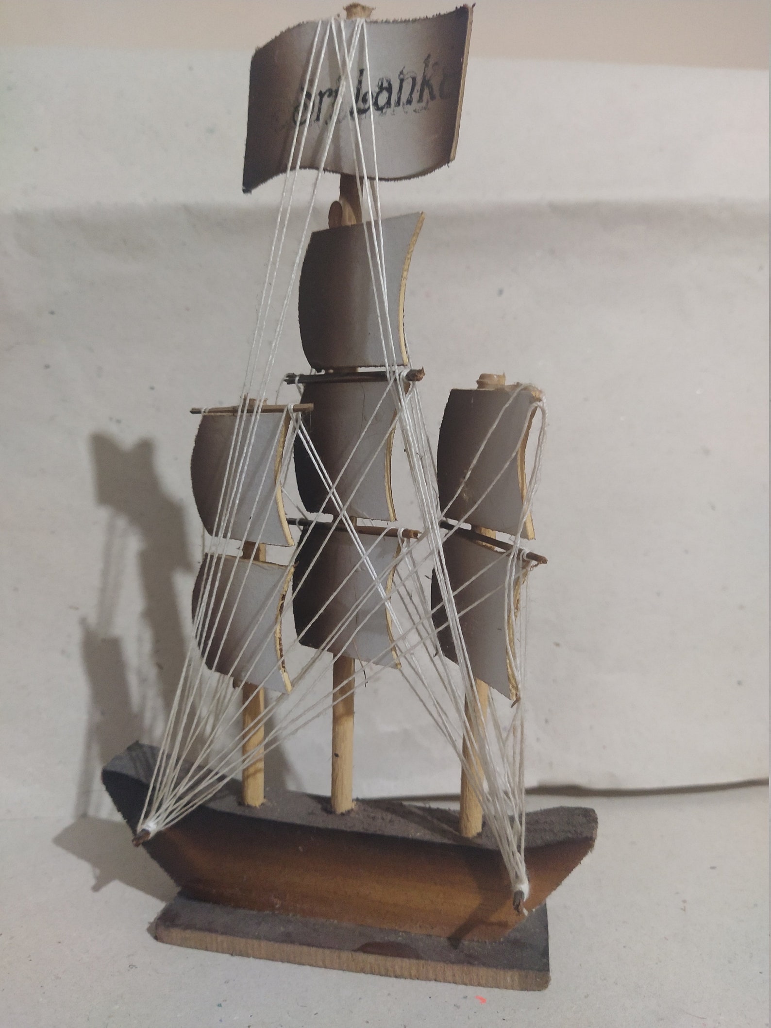 Handmade Ship Wood Crafts Nautical Wooden Home Decor Boat Home Sailing ...