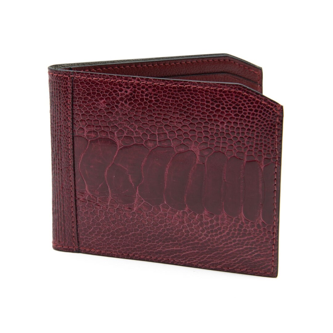 Santa Fe Ostrich Shin Leather Billfold Wallet - Etsy