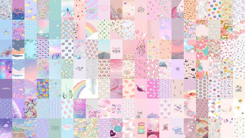 140PCS Pastel Wall Collage Kit Pastel Aesthetic Room Decor | Etsy