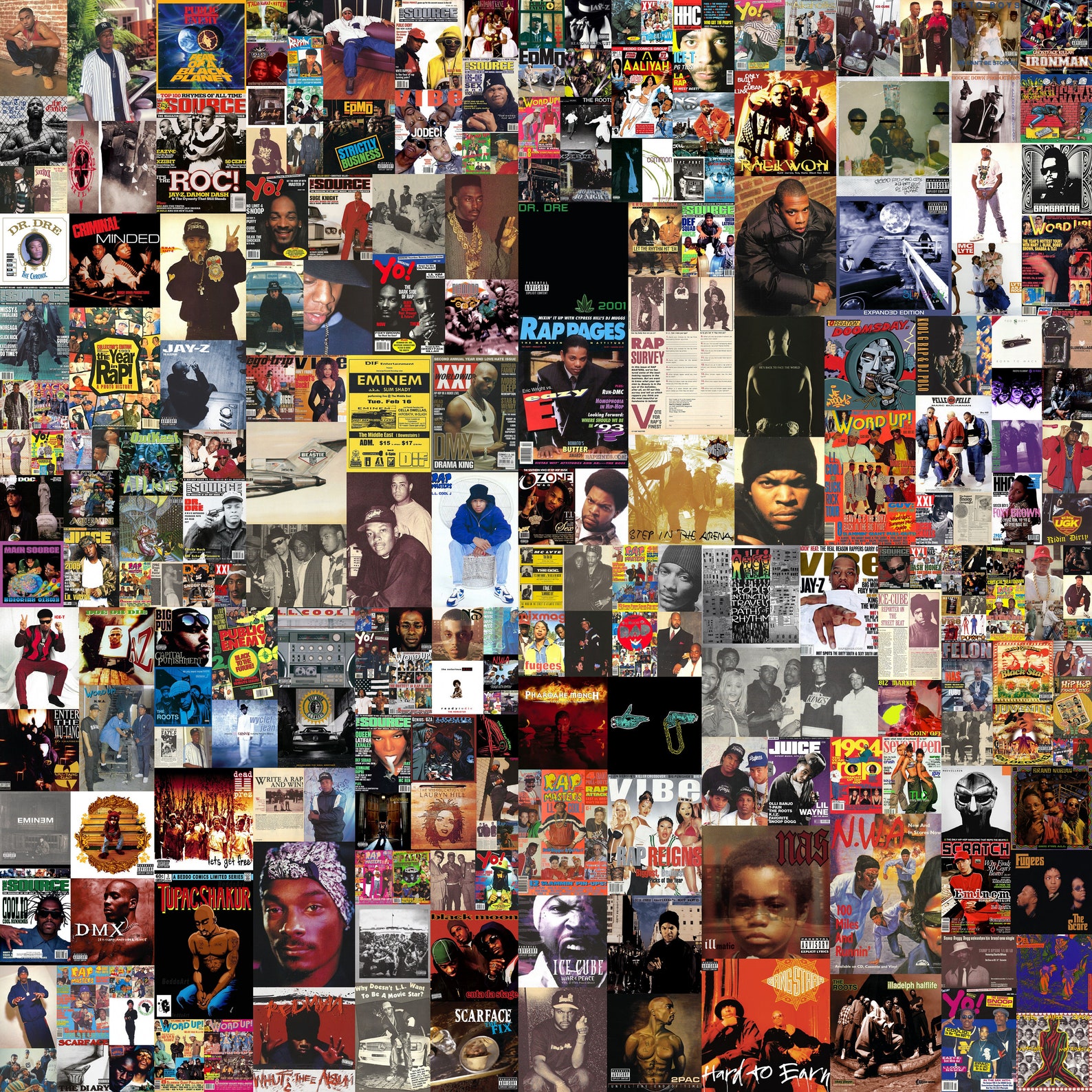 250PCS Vintage Hip Hop Magazines Cover Vintage Rap Posters | Etsy