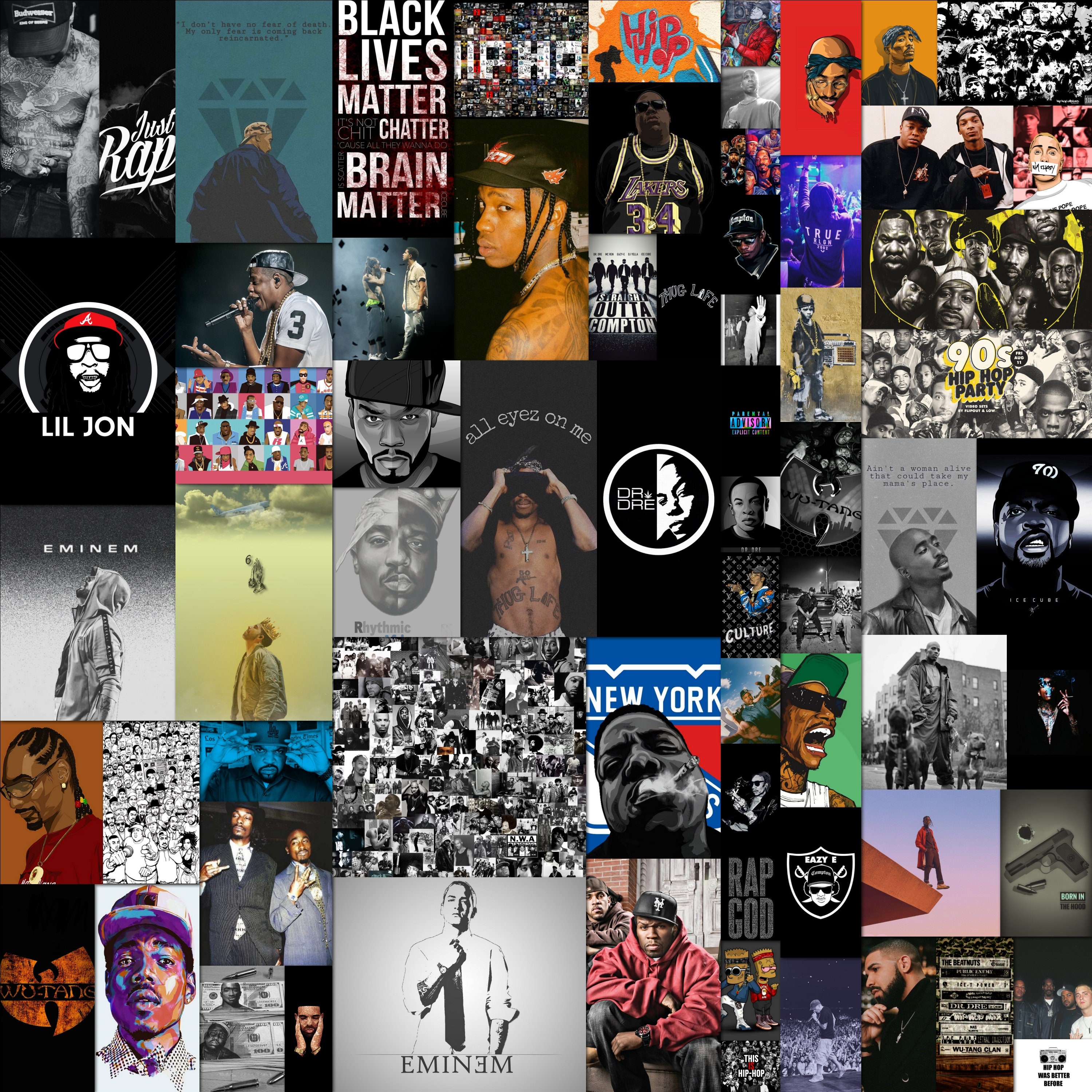 Hip Hop Wall Decor Rap Wall Art Street Art Rhythmic African | Etsy