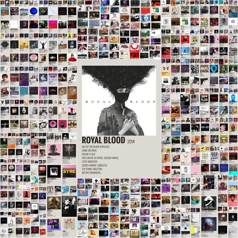 1000PCS Minimalist Album Cover Poster Digital Music Posters - Etsy