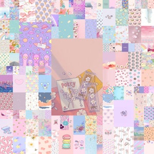 140PCS Pastel Wall Collage Kit Pastel Aesthetic Room Decor - Etsy