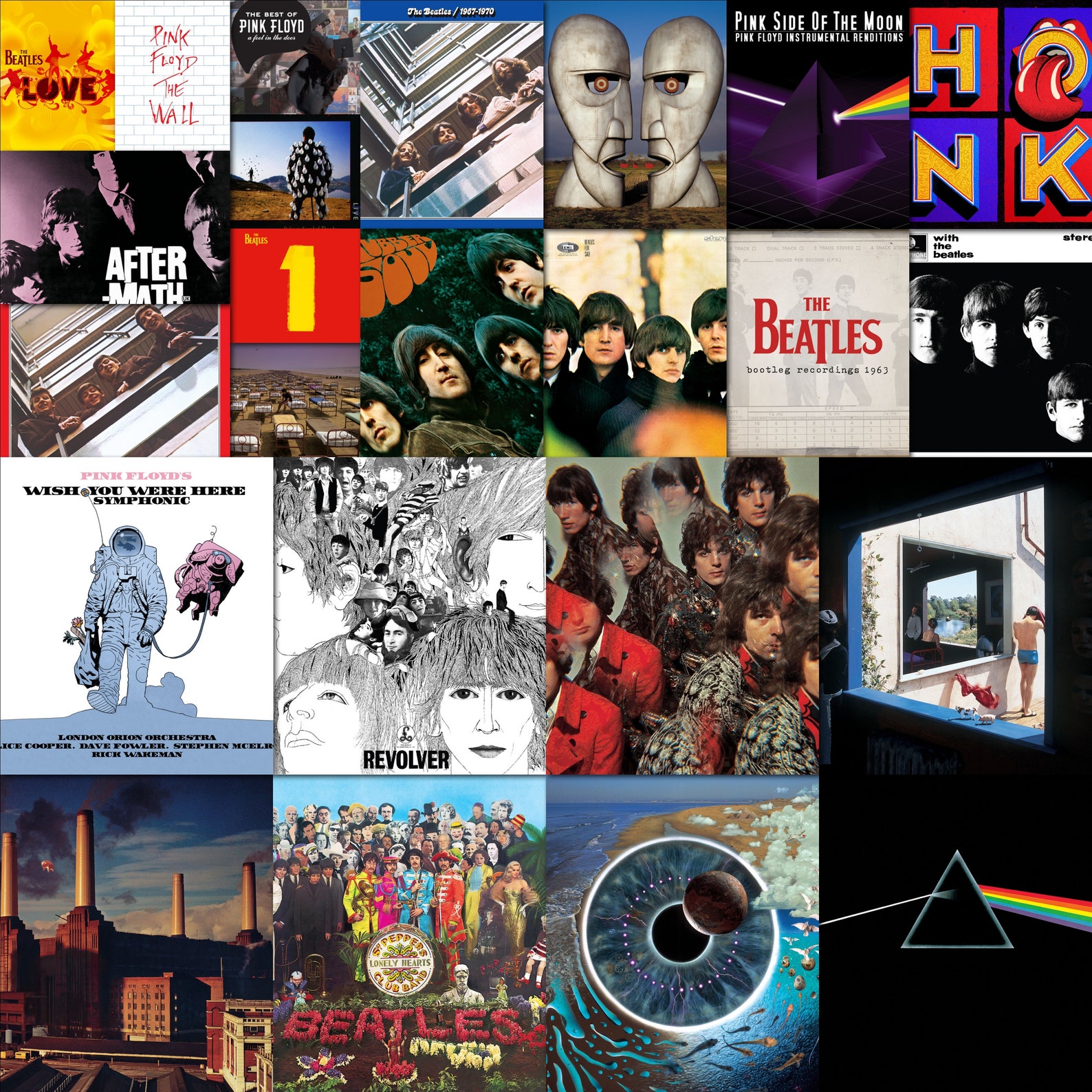 Vintage Album Cover Posters Rock Album Cover Collage Rock Etsy