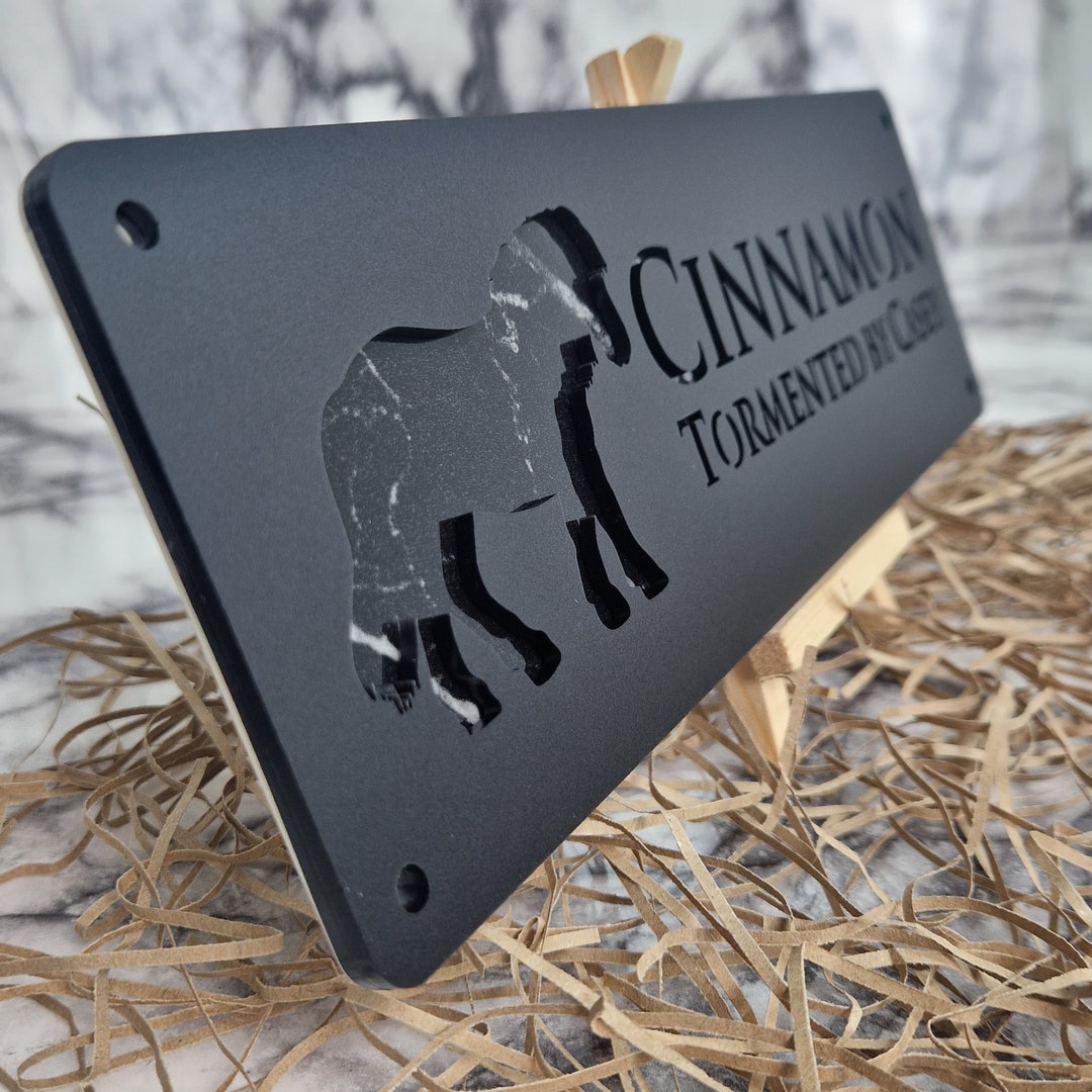 Horse Stable Name Sign, Classy New Laser Cut Designs Black With Black ...