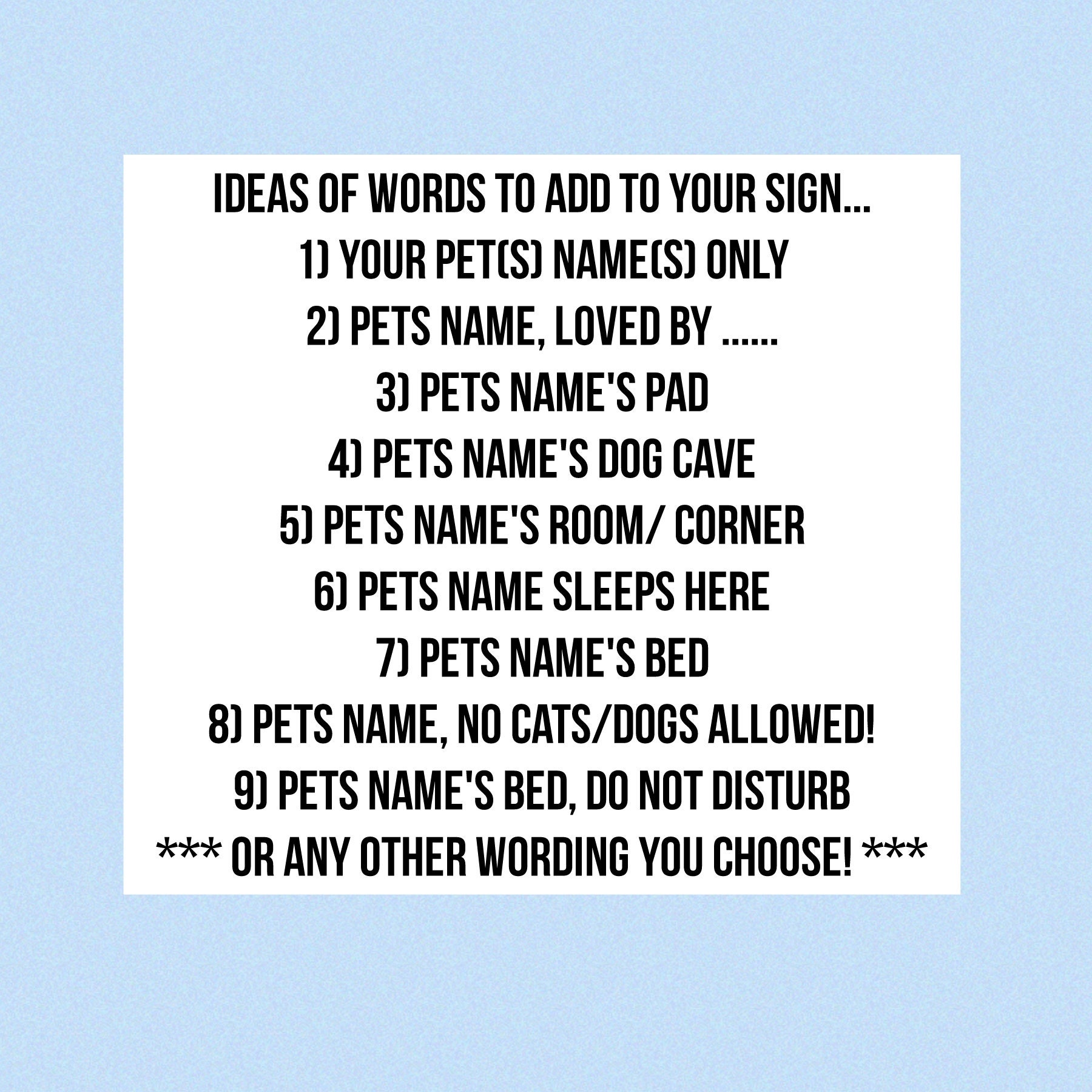 Personalised Puppy Dog Name Plate 14 Background Colours With - Etsy