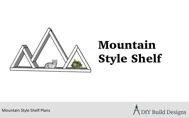 DIY Mountain Shelf Plans Digital Woodworking Shelf Plans - Etsy