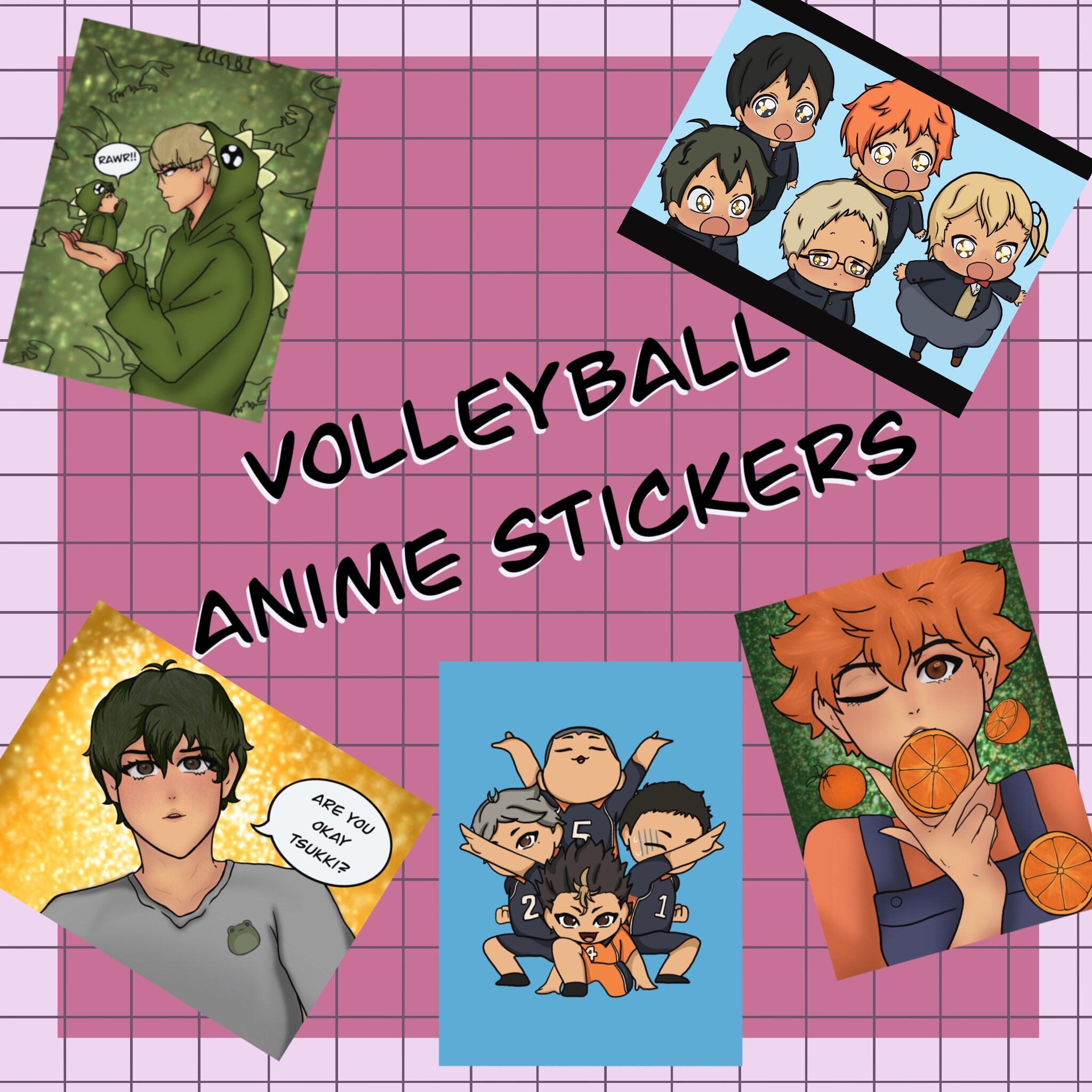 STICKERS: Volleyball Anime Stickers - Etsy