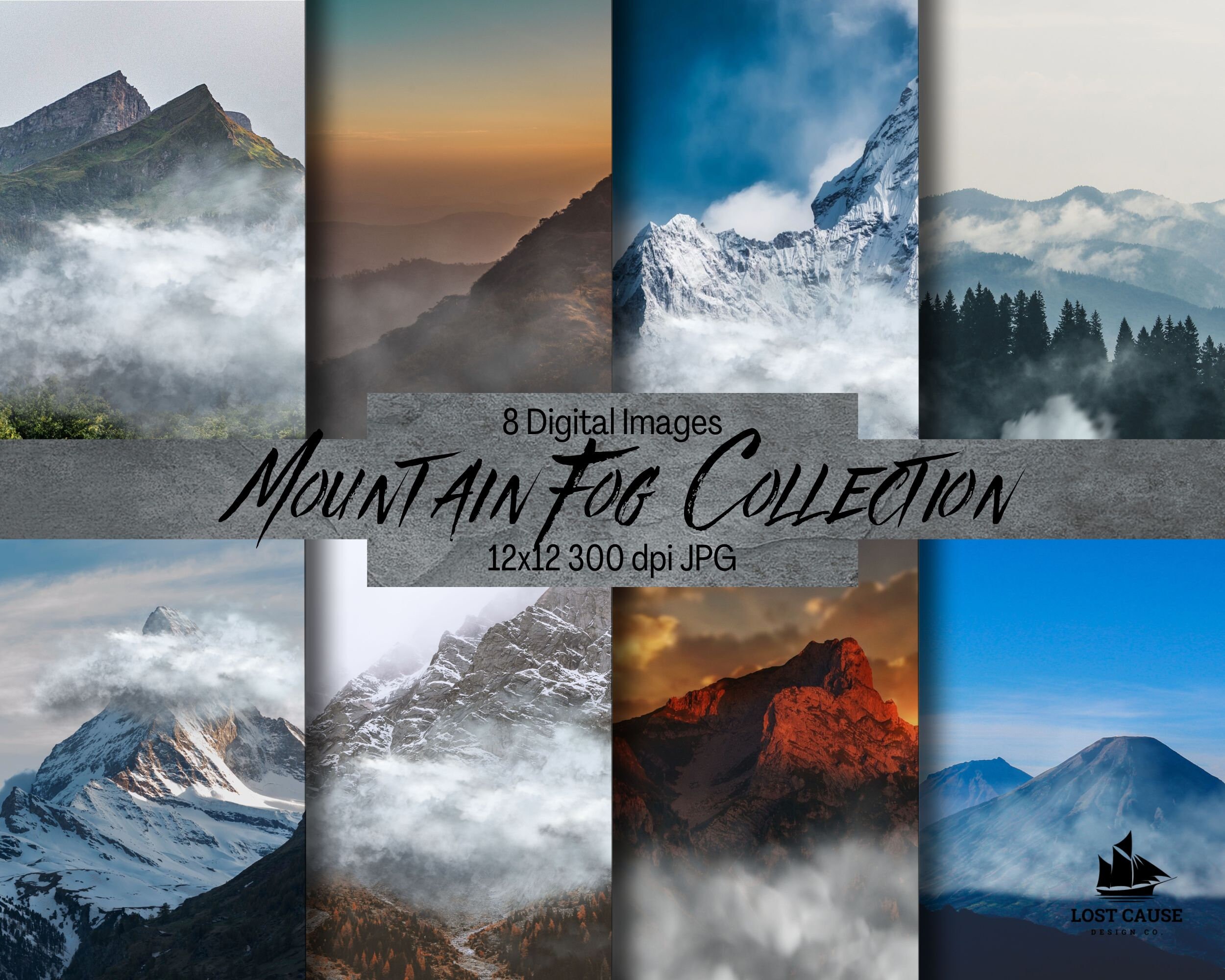 Mountain Scrapbook Paper