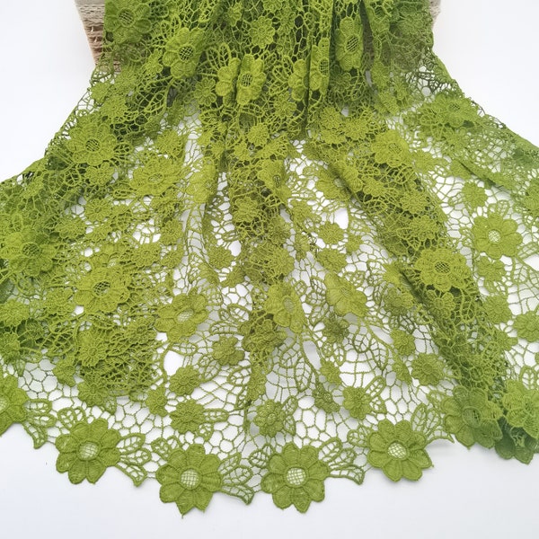 Green Lace Fabric - Etsy