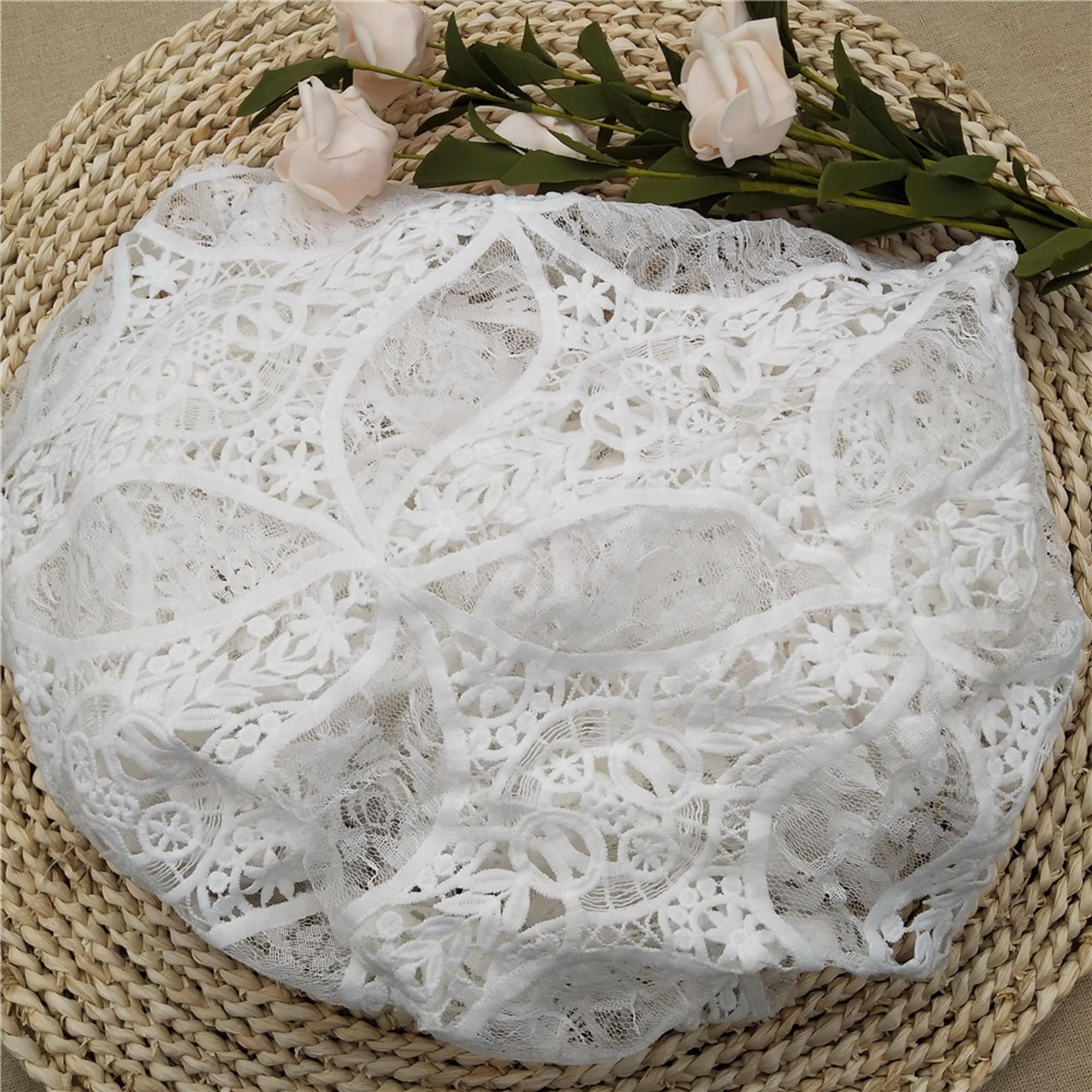 Embroidered Lace Wedding Lace Fabric Embroidery White1 Yard - Etsy ...