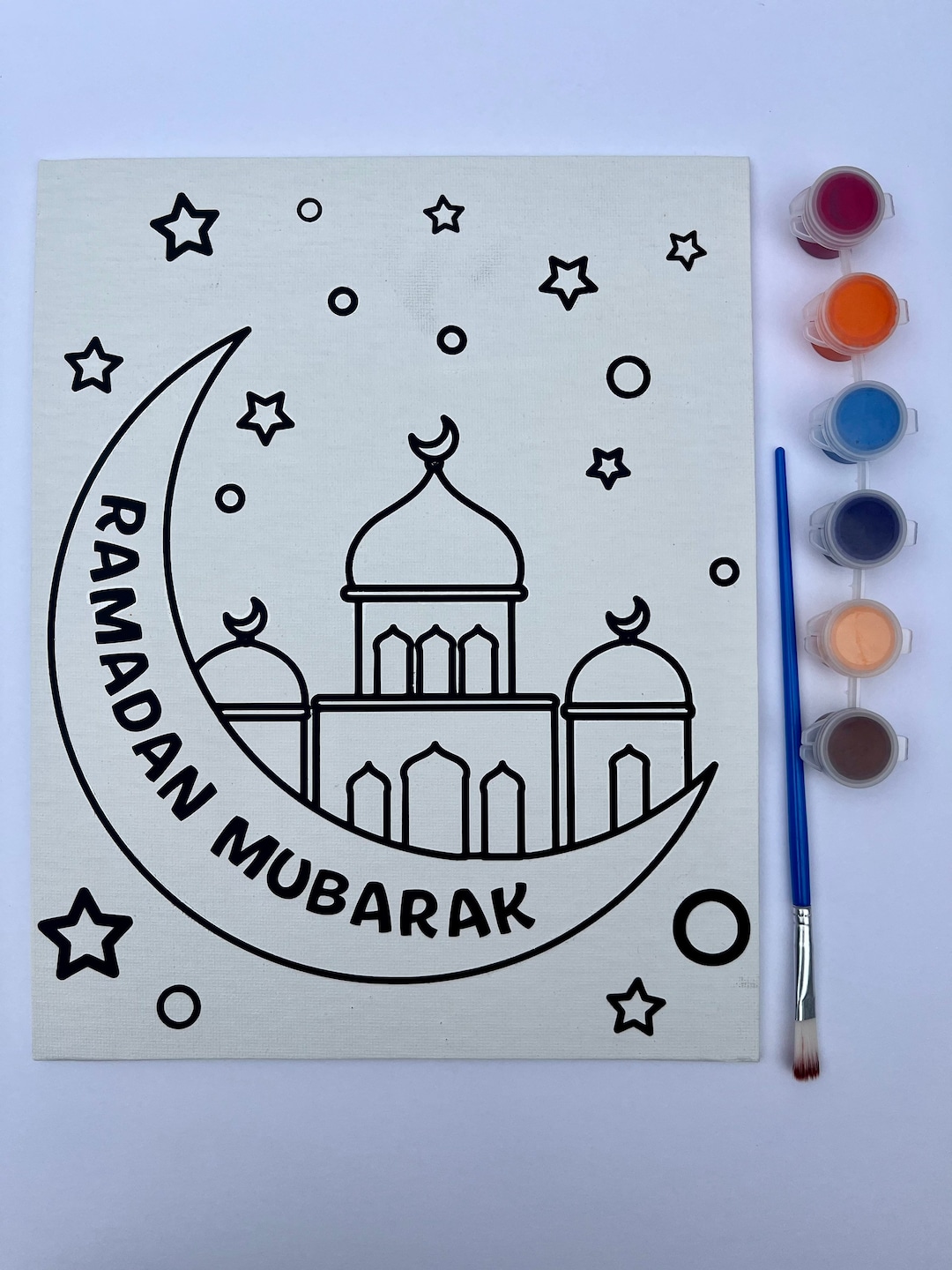 Paint Your Own Canvas Kit, Ramadan Kid's Activity, Ramadan Gift ...